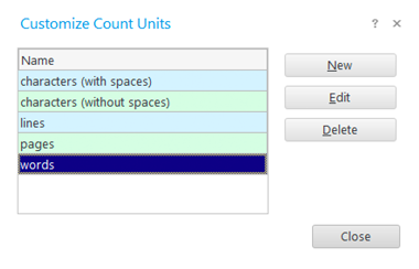 AnyCount is a Word Count software tool, Character Count, Line Count tool